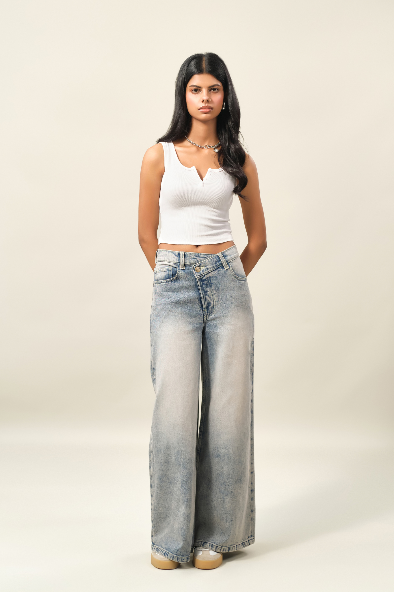 Aria Criss Cross Wide Leg – Genie.pk